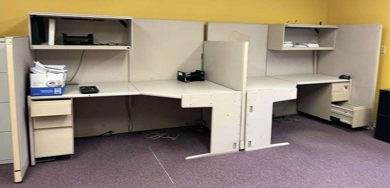 Cubicle unit with contents as shown in pictures 16ftx 4ft x66in ...