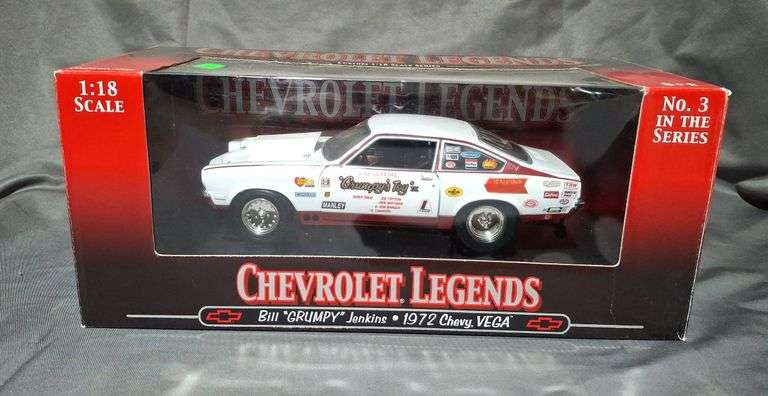 Chevrolet Legends Bill "Grumpy" Jenkins 1972 Chevy VEGA Die Cast Car 1: ...