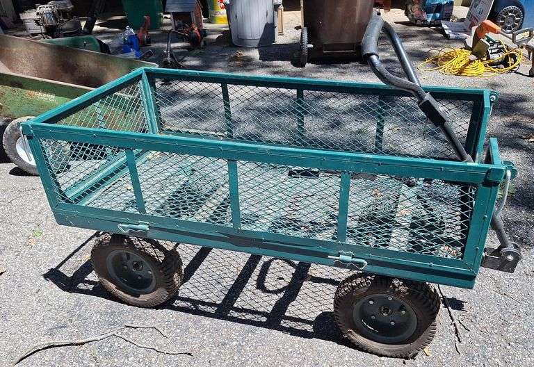 Folding steel wagon 24x48x12" - Metzger Property Services, LLC