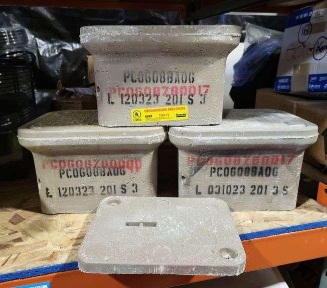 3 Quazite PC0608BA06 Precast Polymer Concrete Fiberglass Reinforced ...