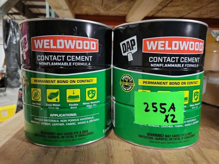 2 DAP Contact Cement Weldwood Nonflammable General Purpose 1 Gallon Can ...