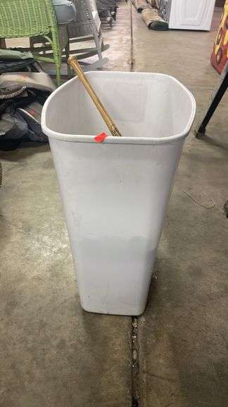 Baseball assortment, miniature wood baseball bat, plastic waste bin ...