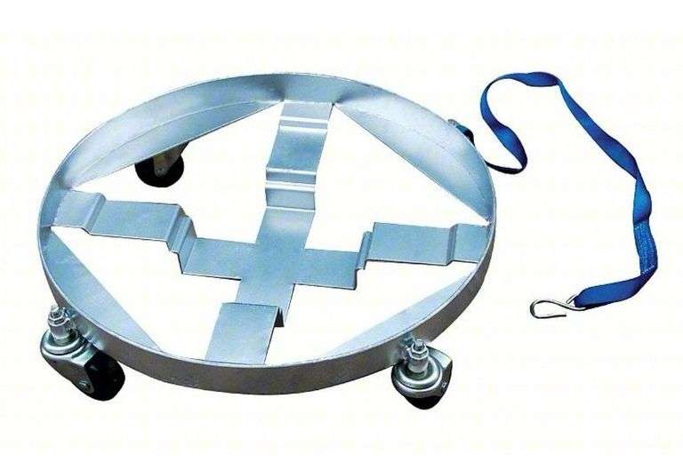 Multi Tier Cross Brace Drum Dolly with Support Ring 900 lb Load ...