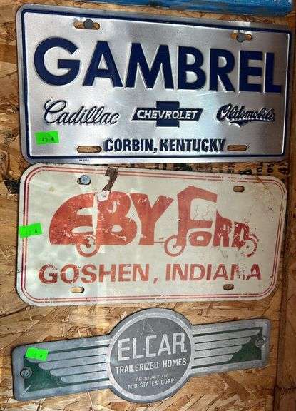 ELCAR Trailerized Homes Sign 4.5”x12”, novelty license plates - Metzger ...