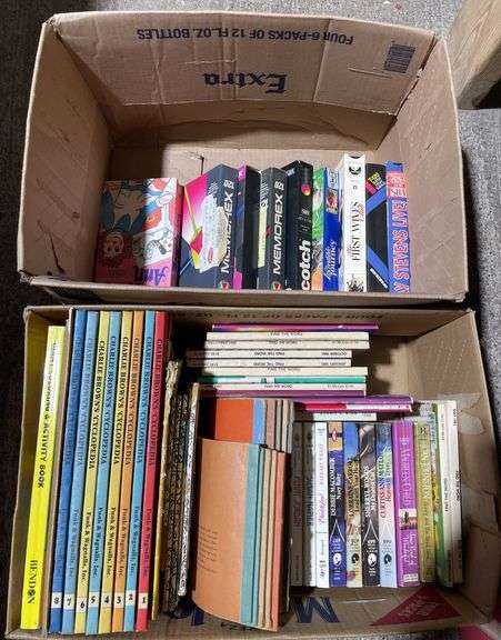 Children’s book assortment, VHS tapes, coloring book - Metzger Property ...