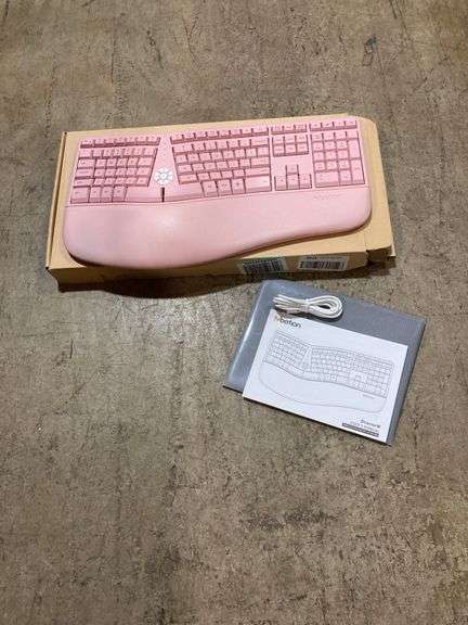 MEETION Ergonomic Keyboard, Split Wireless Keyboard with Cushioned ...