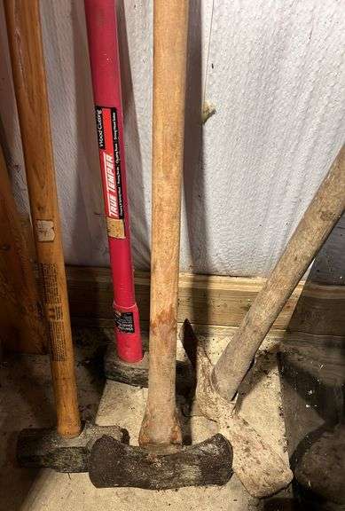 True Temper Fiberglass handled splitting Mahl, double bit Axe , sledge ...