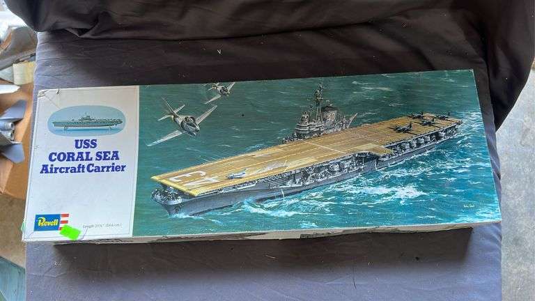 Revell USS Coral Sea Aircraft Carrier Model Kit in box 21.5” - Metzger ...