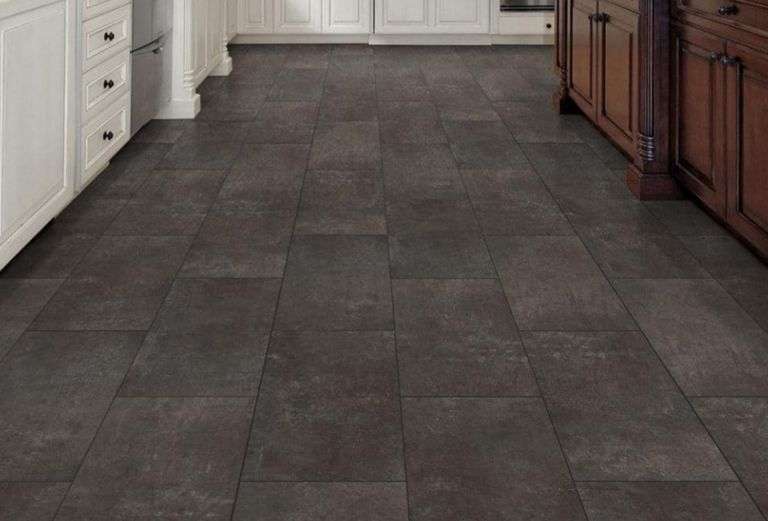 214 sq. Ft Lifeproof Castle Black Slate 6 MIL x 12 in. W x 24 in. L ...