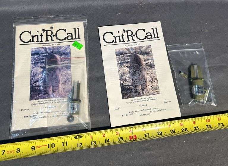 2- Crit’R•Call predator Calls with instruction manuals - Metzger ...