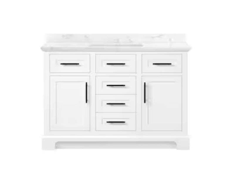 Home Decorators Collection Doveton 48 in. Single Sink Freestanding ...