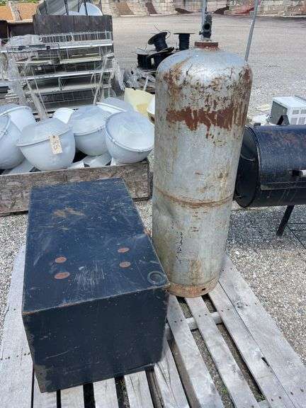 Gas tank and storage box - Metzger Property Services, LLC
