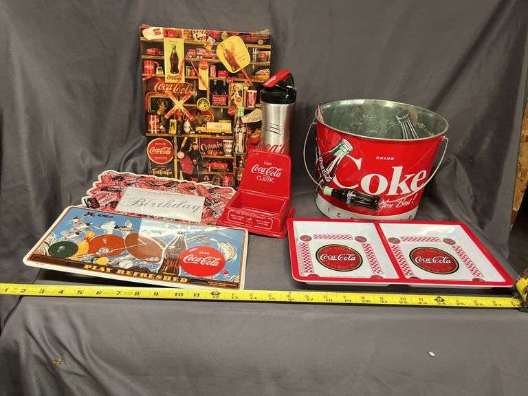 Coca-Cola collectibles assortment inc. puzzle, hydro, vanity plate ...