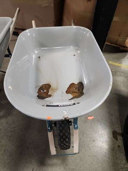 Anvil 6 cu. Ft steel wheelbarrow has rust - Metzger Property Services, LLC