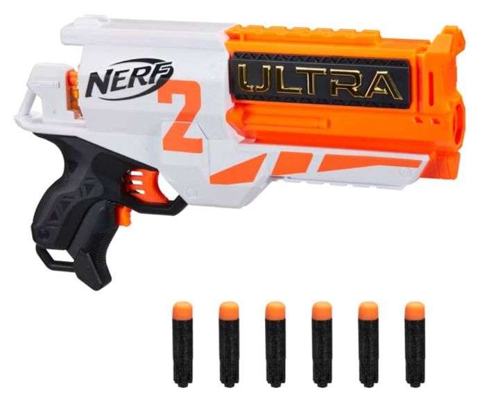 Nerf Ultra Two Motorized Blaster - Fast-Back Reloading - includes 6 ...