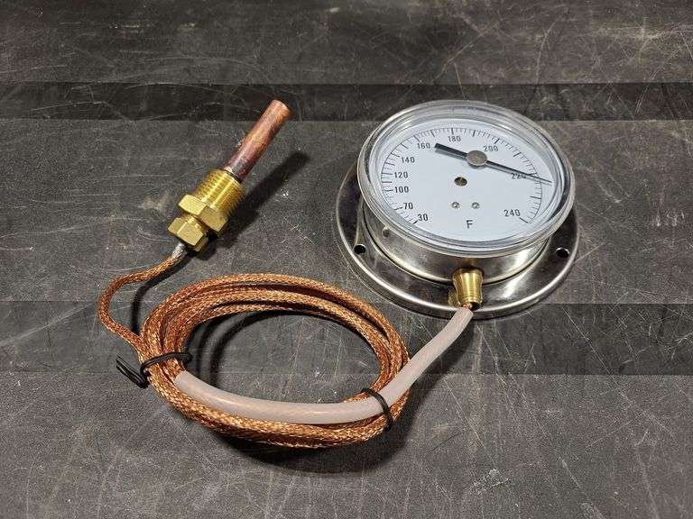 Analog Panel Mount Thermometer 30 to 240F Gauge Indicator is ...