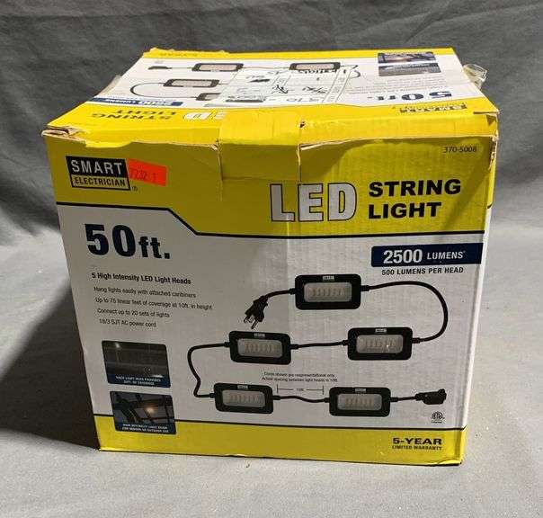 Smart Electrician 50ft LED String Light - Metzger Property Services, LLC