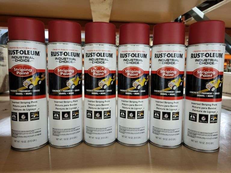 6 Rust-Oleum Striping Paint Red 18oz - Metzger Property Services, LLC