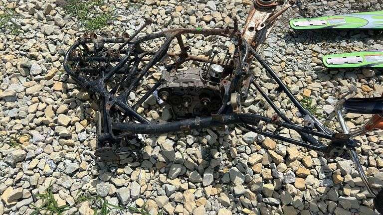 Motorcycle Frame & Partial Engine 58” - Metzger Property Services, LLC