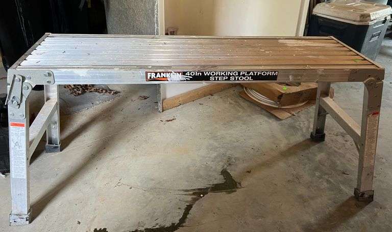 Franklin 40in Working Platform Step Stool - Metzger Property Services, LLC