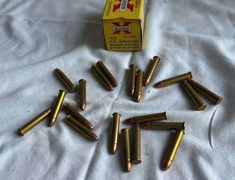 (20) Western Winchester Super X 22 Magnum Rim Fire Cartridges - Metzger ...