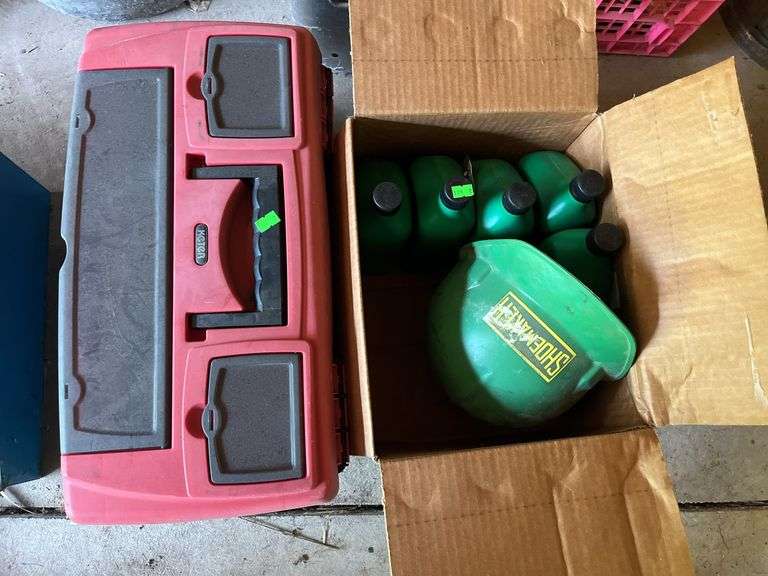 Quaker State SAE 10w-30 5qts, hard hat, keter tool box - Metzger ...