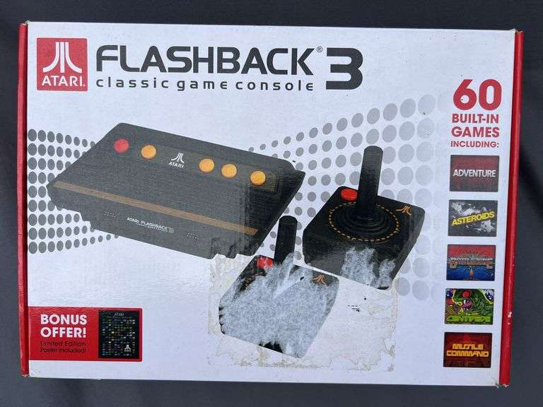 Atari Flashback 3 Classic Game Console in box - Metzger Property Services, LLC