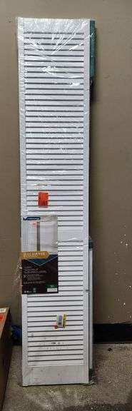 Veranda 30 in. x 80 in. Louver/Louver Solid Core White Painted Pine ...