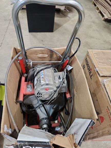RIDGID K-400 Drain Cleaning Snake Auger 120-Volt Drum Machine with C ...