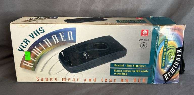 VCR VHS Rewinder in Box - Metzger Property Services, LLC