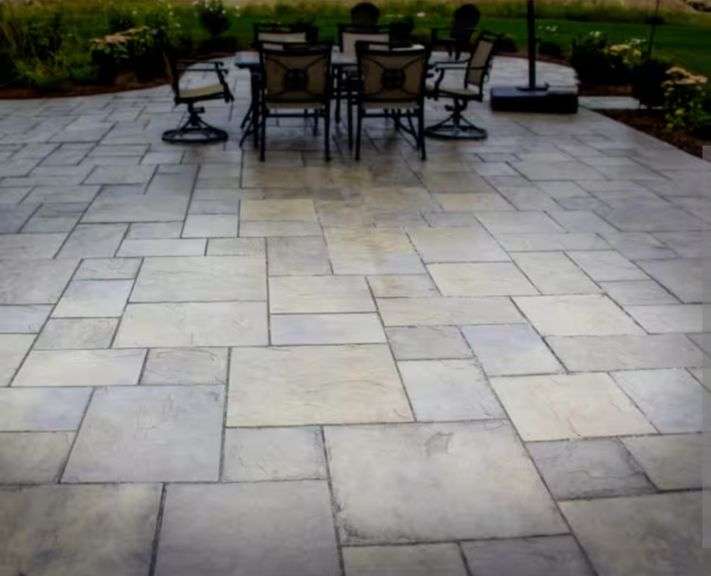 Nantucket Pavers Patio-on-a-Pallet 10 ft. x 10 ft. Concrete Gray ...