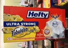 50 Hefty Ultra Strong Fabuloso Lemon Scented Trashbags - Metzger ...