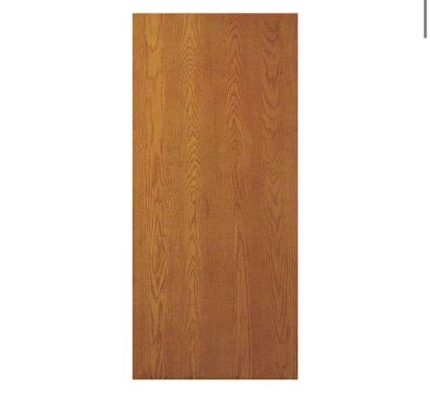 JELD-WEN 32 in. x 80 in. Oak Unfinished Flush Hardwood Interior Door Slab - Metzger Property ...