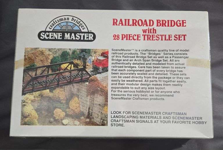 Craftsman bridges scene master Railroad Bridge with 28 piece Trestle ...