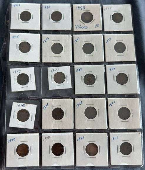 20 Indian Head Pennies - Various Years - Metzger Property Services, LLC