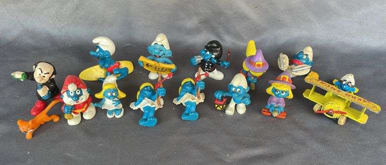 Smurf Toy Assortment Inc. 1981 Peyo, ERTL 1982, 1978 Peyo, 1982 Peyo ...