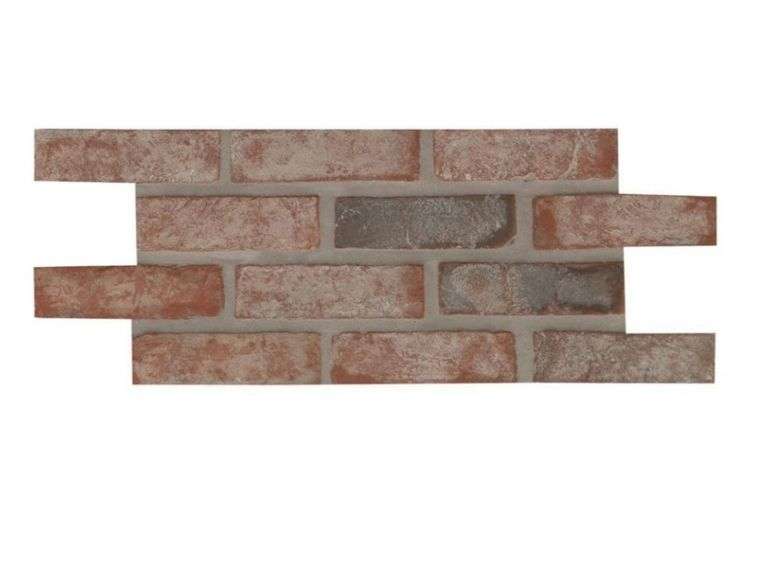 8 boxes MSI Red Noble 10.5 in. x 28 in. Textured Clay Brick Look Mesh ...