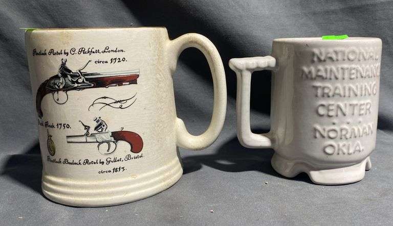 United States Postal Service Mug 4" & Lord Nelson Pottery Pistol Mug 4. ...