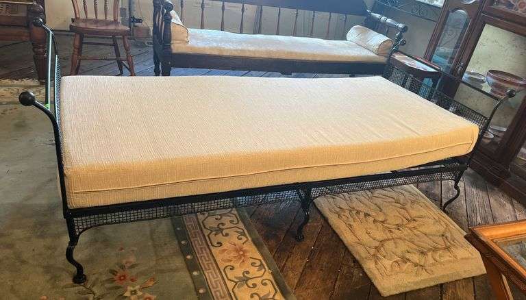 Woodard Mid Century Modern iron day bed co. 1958 32x77x28" - Metzger ...