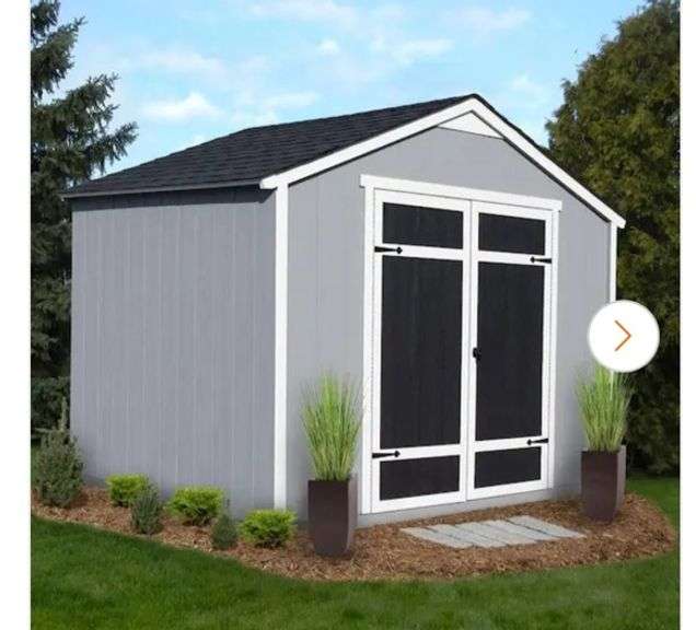 Monarch Do-It Yourself Outdoor Gable Wood Storage Shed 10'x8' - Metzger ...