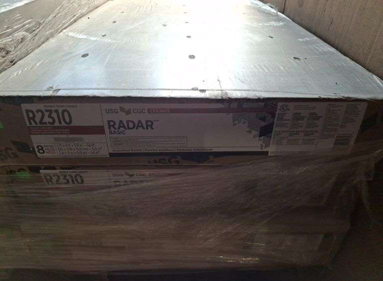 USG Radar Basic Acoustical Panels (8 Pieces) 2’x4’x5/8”-64’ Mo. R2310 ...