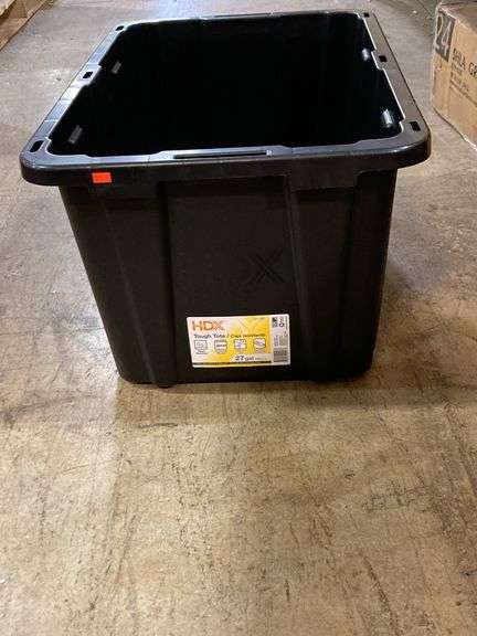 HDX Black Tote-27 gallon-NO LID! - Metzger Property Services, LLC