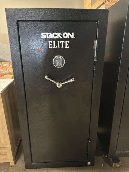 Stack-On Elite 30-Gun Fireproof Safe with Electronic Lock Gun Safe ...
