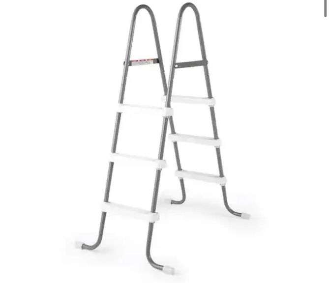 Above Ground Steel Frame Swimming Pool Ladder for 42 in. Wall Height ...