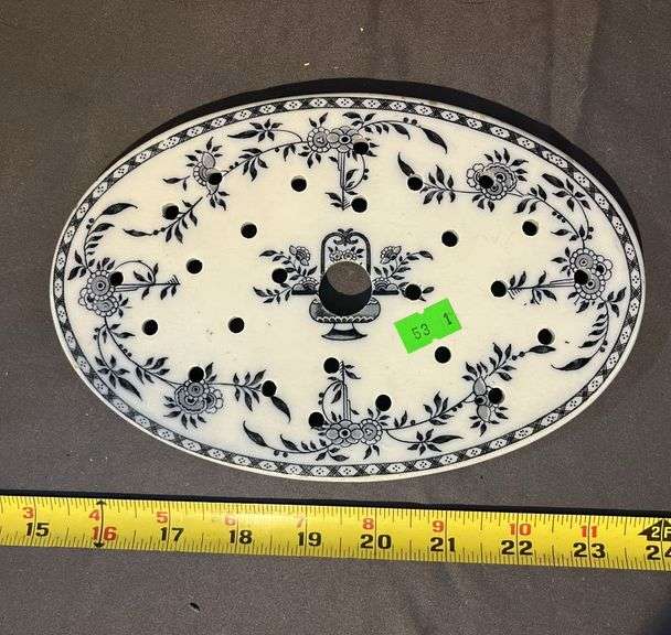 Minton Delft Ceramic Platter Drainer 8.5”x5.5 - Metzger Property ...