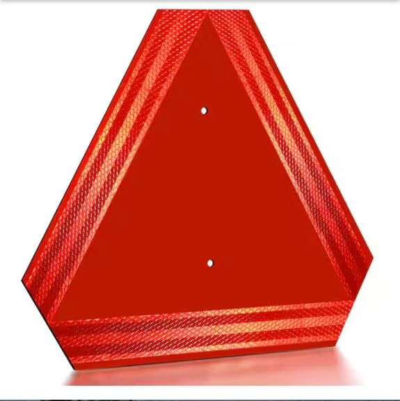 ANLEY 14 in. x 16 in. Aluminum Slow Moving Vehicle Sign - Highly ...