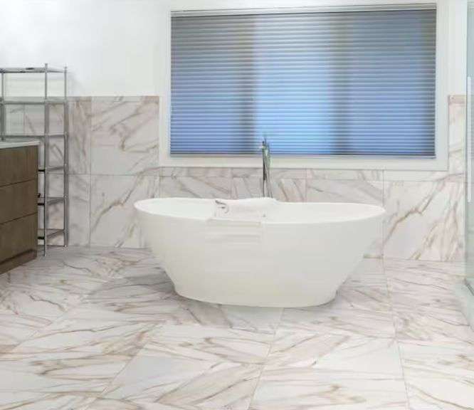 3 boxes- MSI Aviva Calcatta 24 in. x 24 in. Matte Ceramic Floor and ...