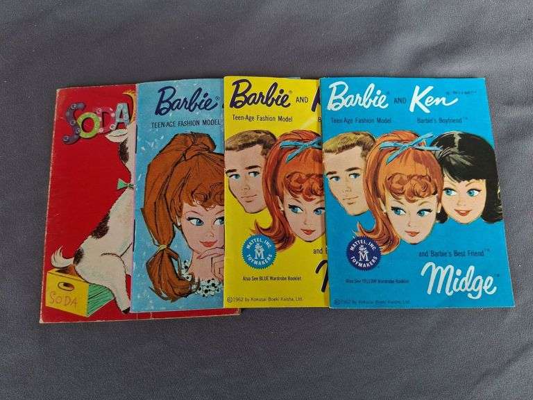 3 - 1962 Mattel Barbie and Ken Miniature Magazine & Whitman Tiny Tails ...