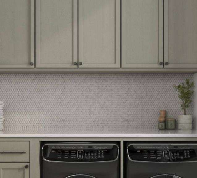 3-Daltile Restore Silver Stone 11 in. x 13 in. Glazed Ceramic Penny ...