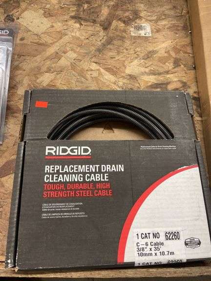 Ridgid 3/8 in. x 35 ft. C-6 All-Purpose Drain Cleaning Replacement ...